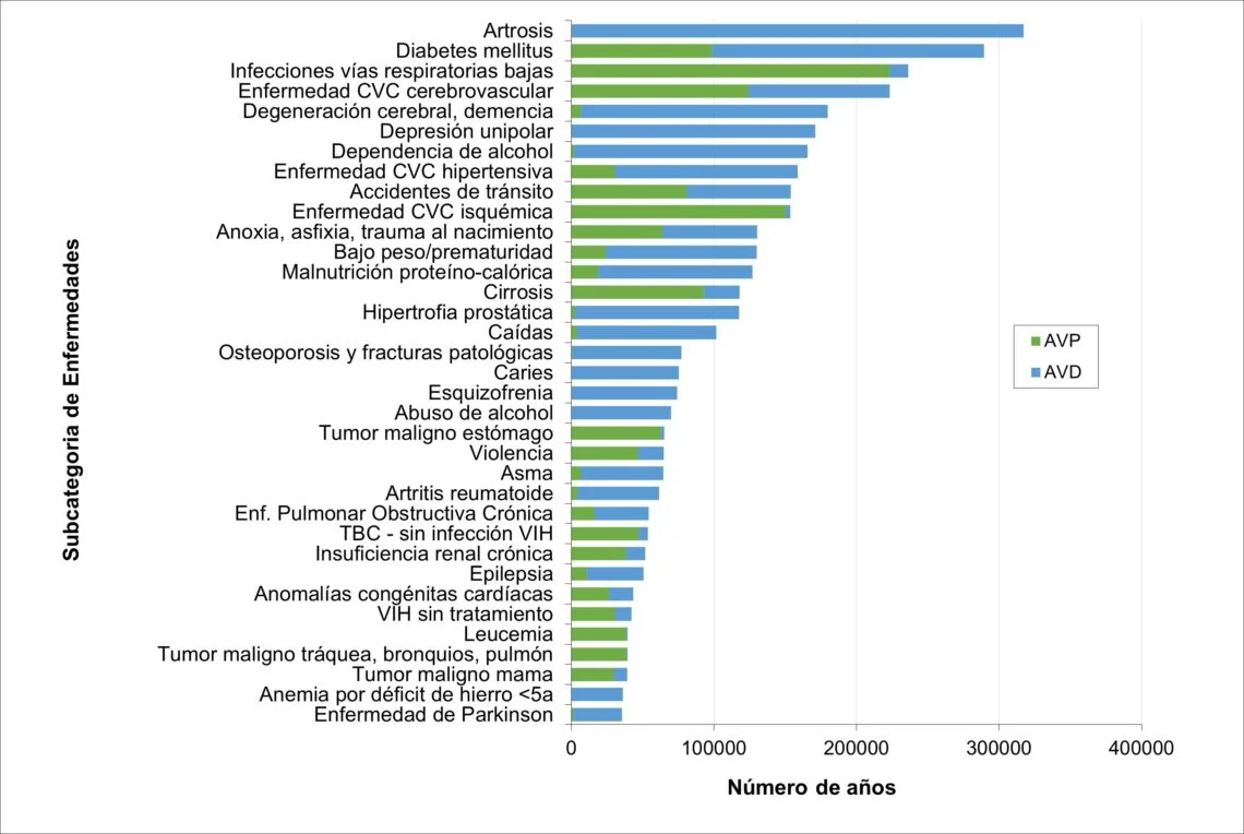 Perú: más de 5 millones de años de vida saludable perdidos